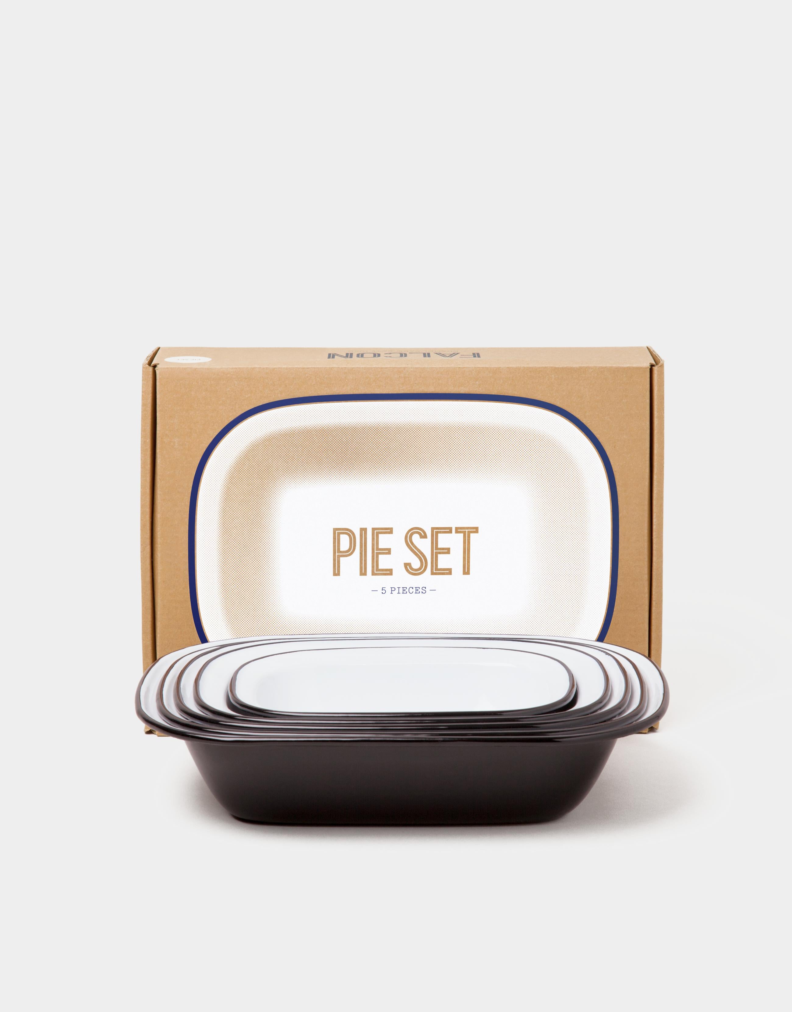 Black Pie Set – BLUE ENAMEL